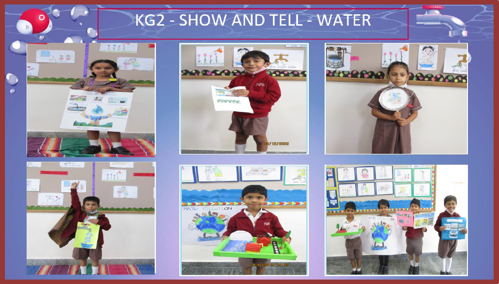 KG 2 Show And Tell-Water | National Public School