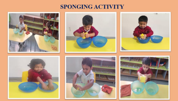 Nursery - Sponging Activity | National Public School