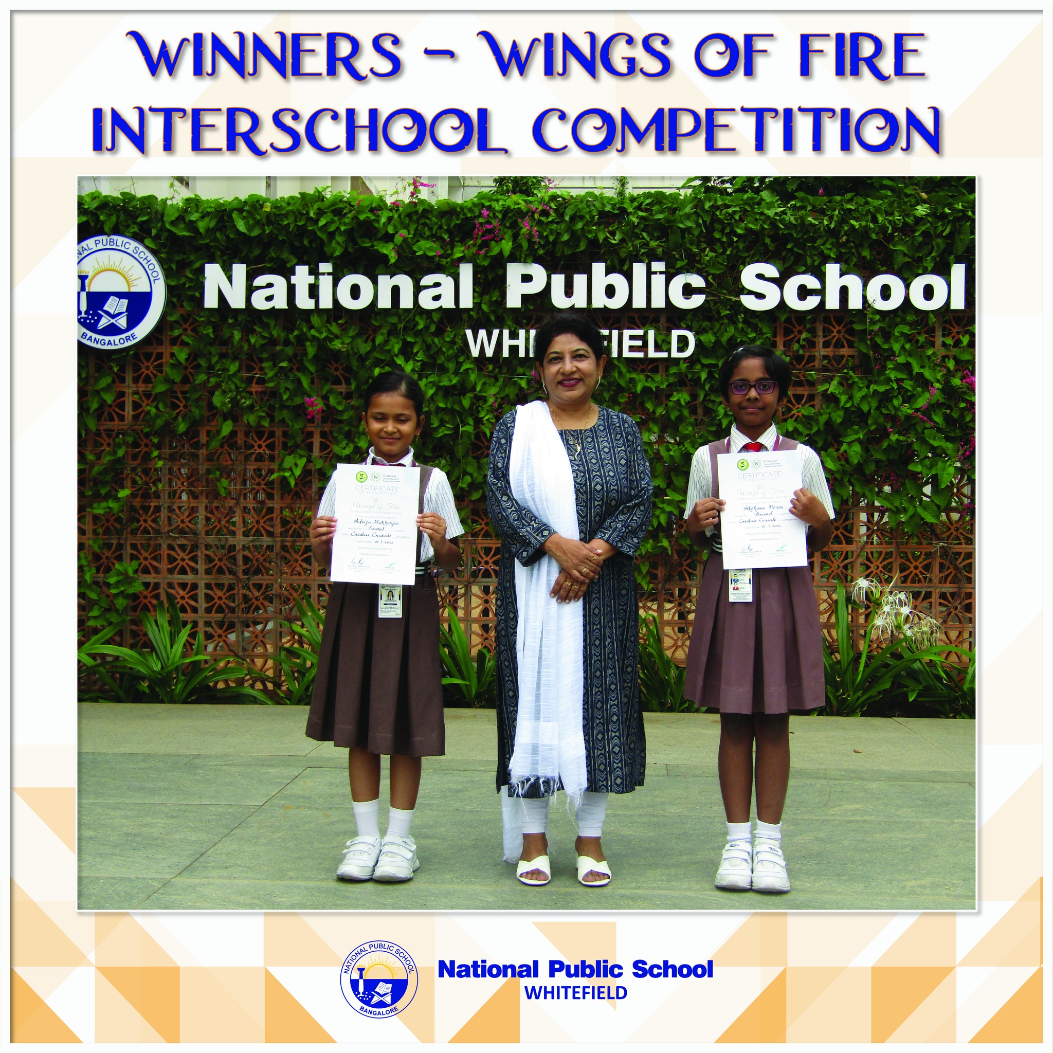 Winners - Wings of Fire - Interschool Competition | National Public School