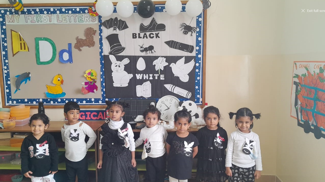 NURSERY- Black and White Day | National Public School
