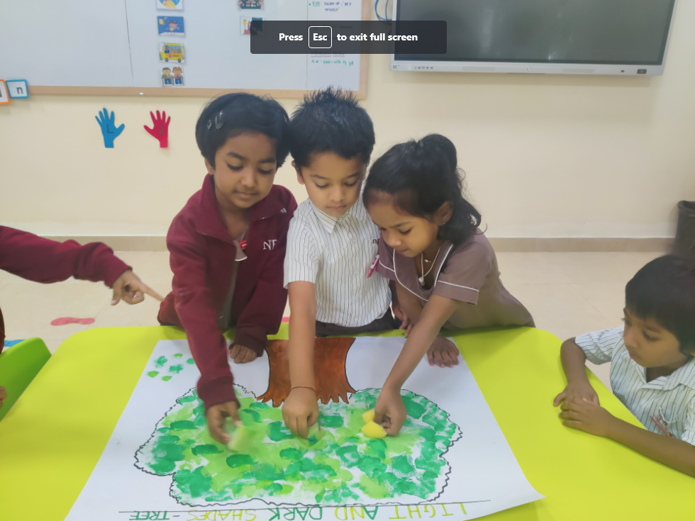KG 1–Sponge Dabbing Activity | National Public School